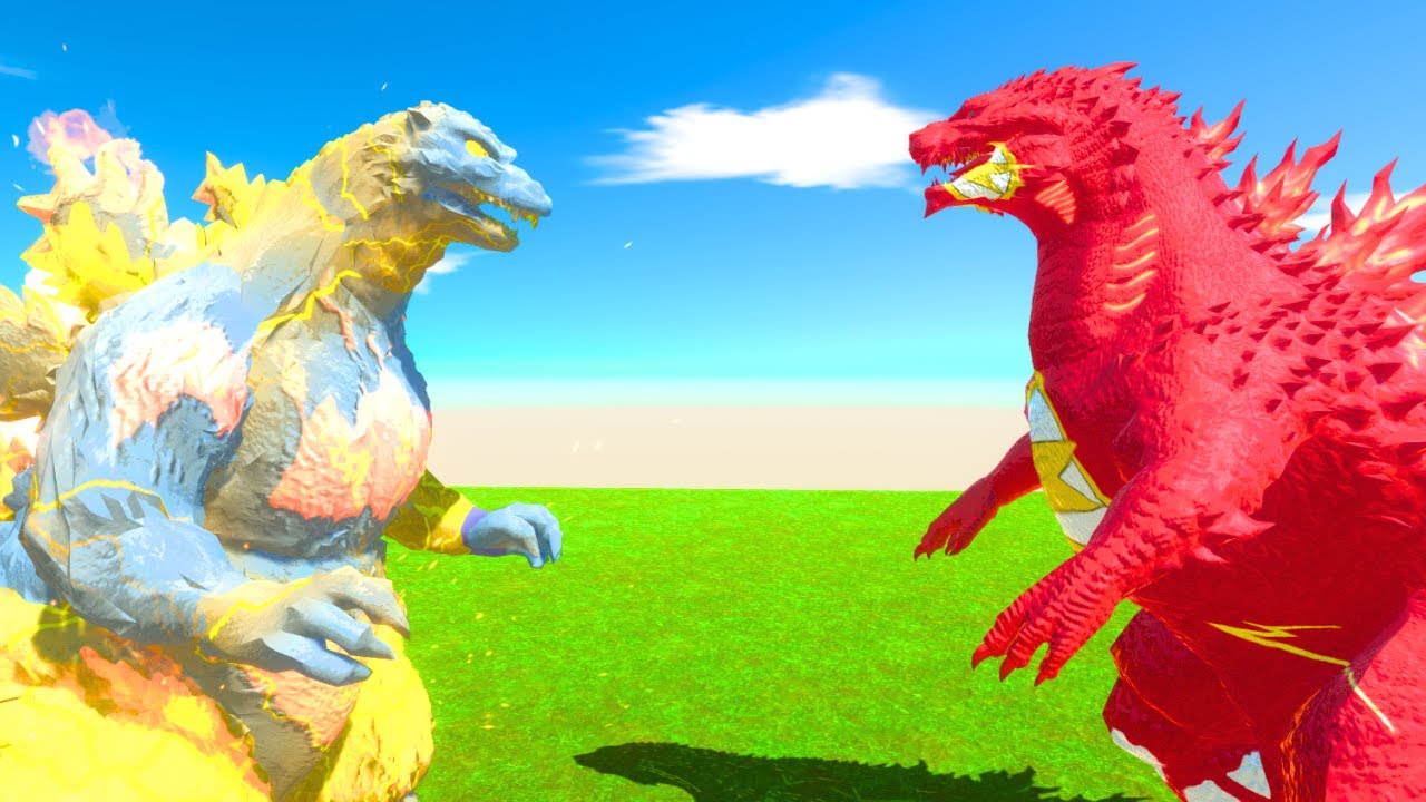 Godzilla VS Godzilla Wonder Fight #godzillafighting - YouTube