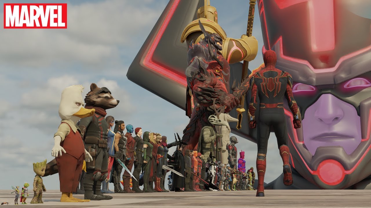 MARVEL Size Comparison - YouTube
