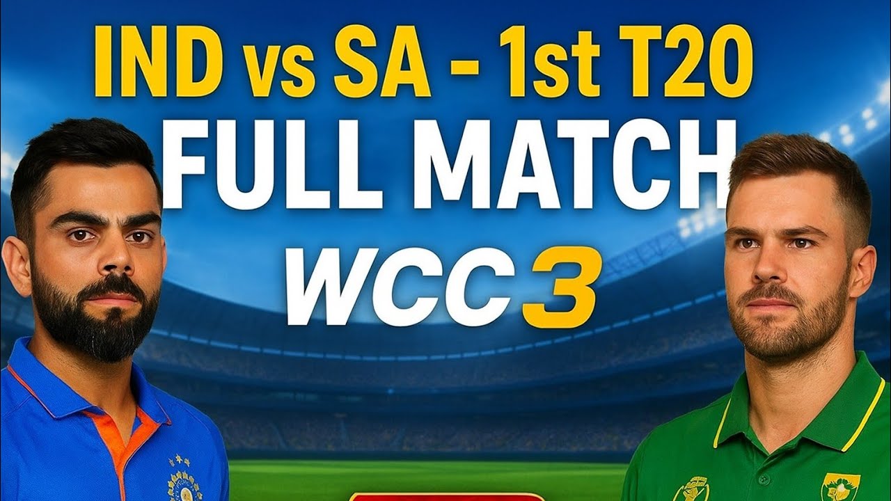 IND vs SA 1st T20 Full Match | WCC3 Gameplay | India vs South Africa ...