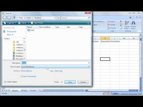 Excel 2007 Tutorial 3: File formats - YouTube