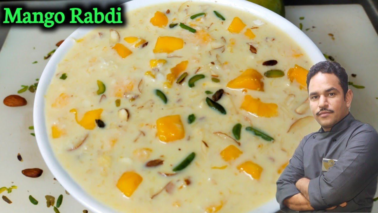 Mango rabdi recipe | lacchedar Mango rabdi | आम की रबड़ी | रबड़ी केसे ...