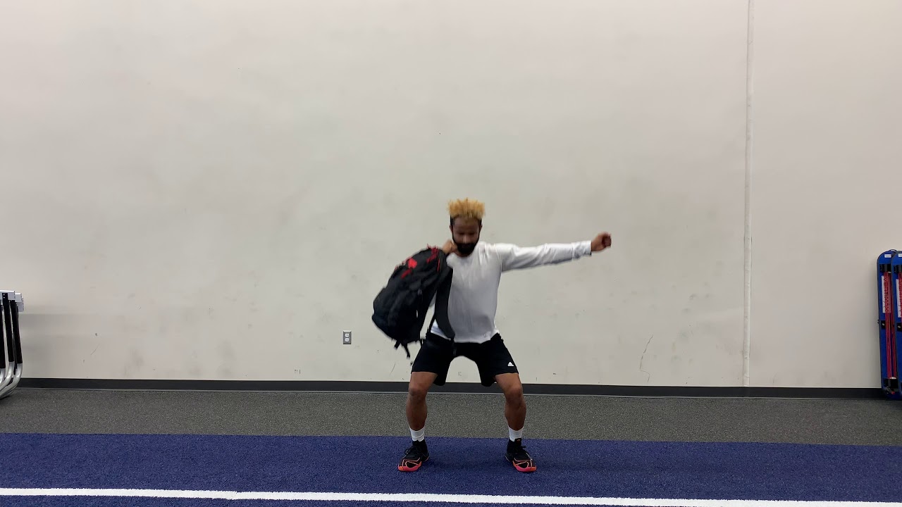 Backpack 1-Arm Front Rack Squat - YouTube