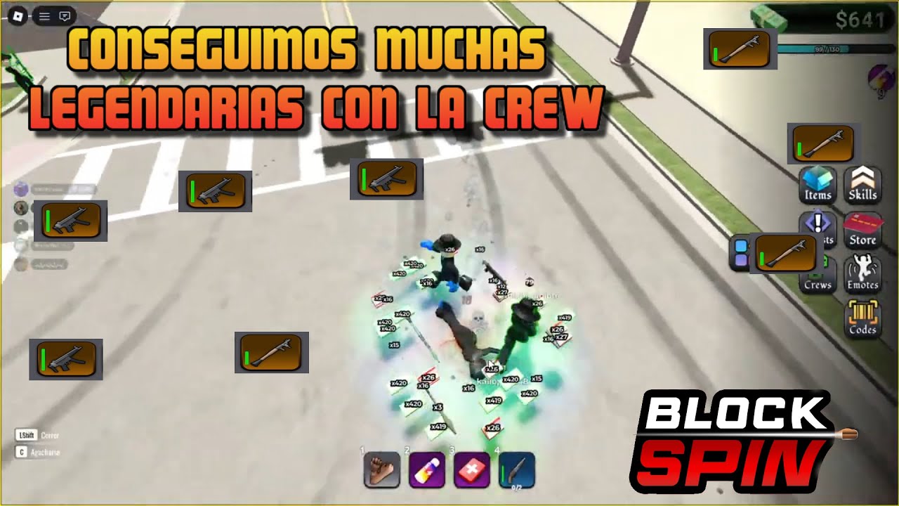🔥BLOCK SPIN🔥CONSEGUIMOS MUCHASLEGENDARIAS CON LA CREW EN EL EN VIVO🟥🟥🔫🔥 ...