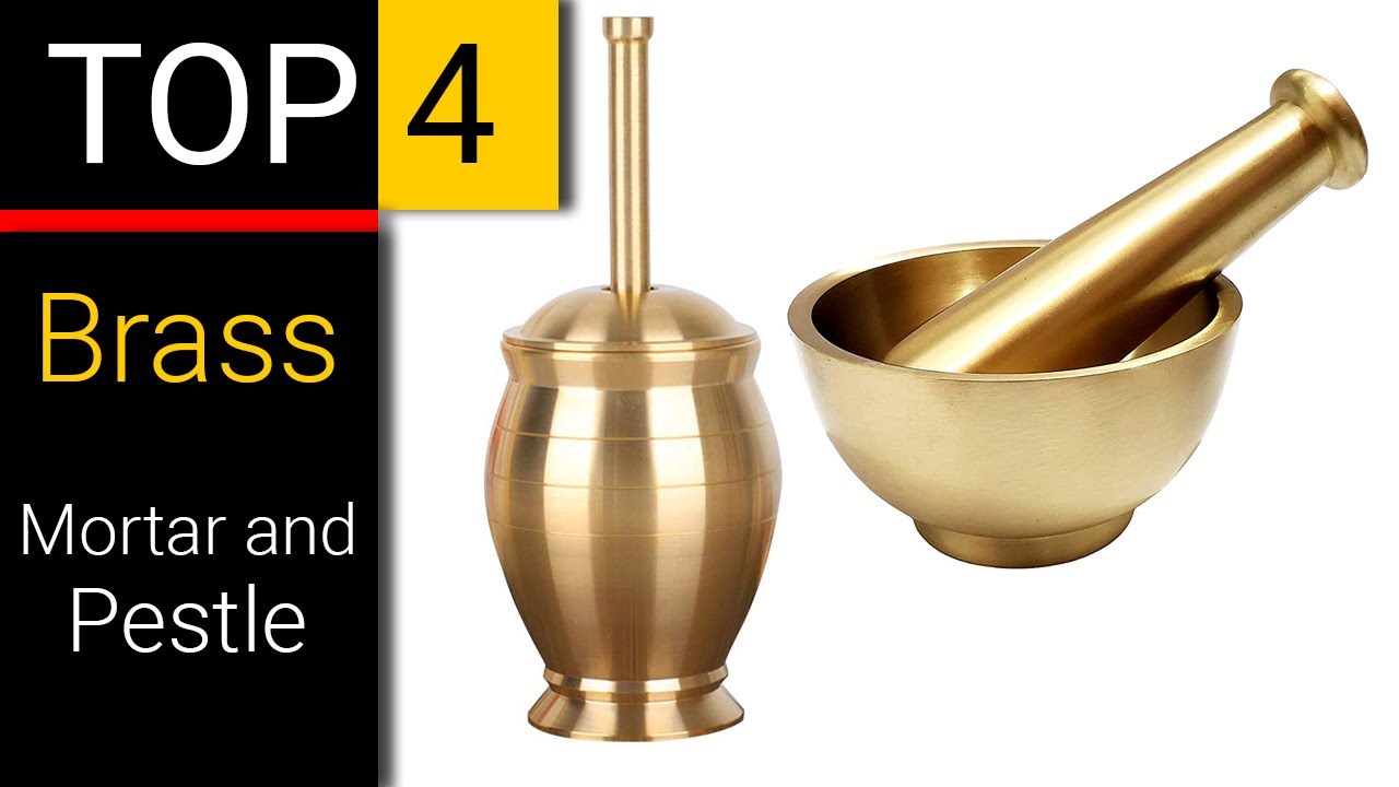 Top 4 - brass khalbatta | mortar and pestle | khalbatta | hamam dasta ...