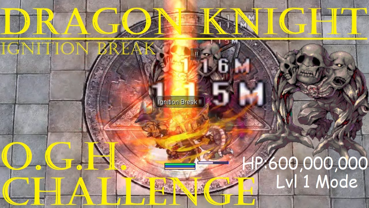 [iRO Chaos] Solo Ignition Break Dragon Knight vs Old Glast Heim ...