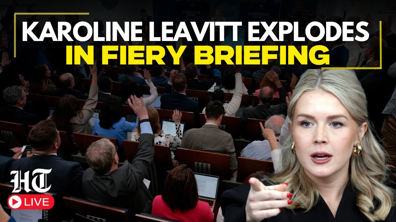 Karoline Leavitt Live | Leavitt Explodes At Reporter In Fiery White ...