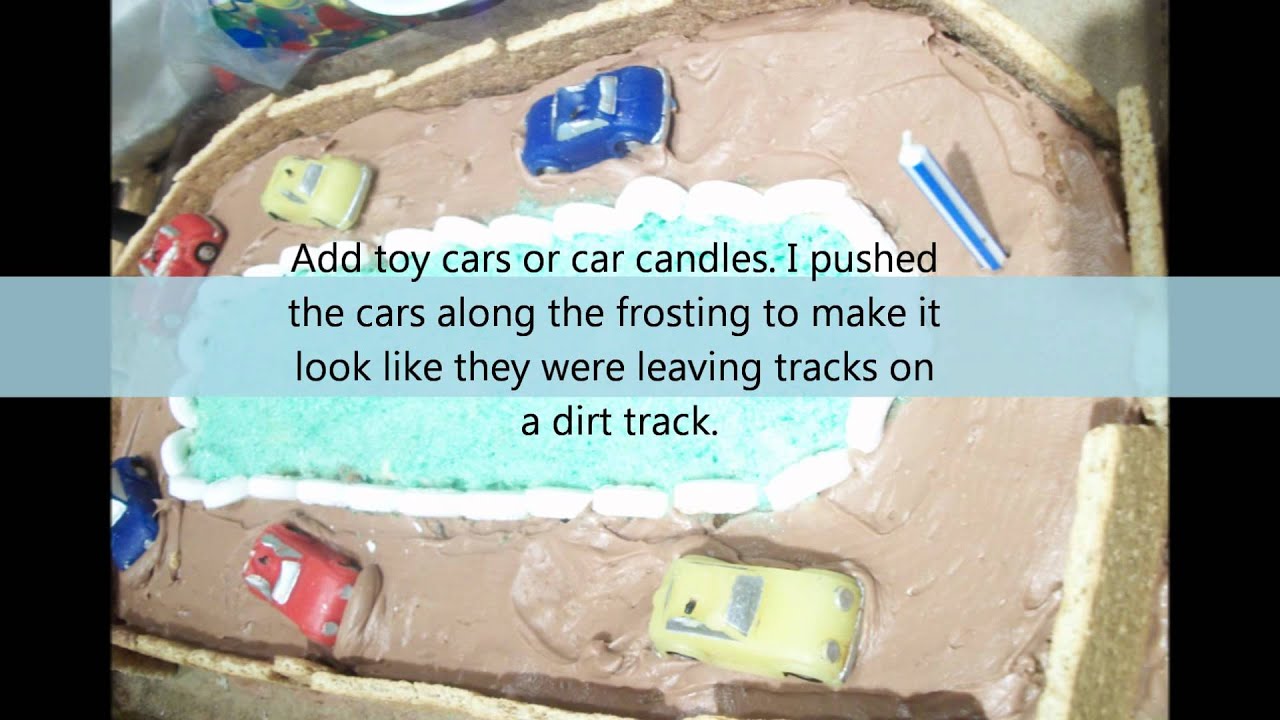 How to Make A Race Car Track Cake - YouTube