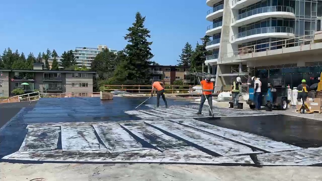 Tremco - TREMproof 6100 - 2nd layer application (hot applied horizontal ...
