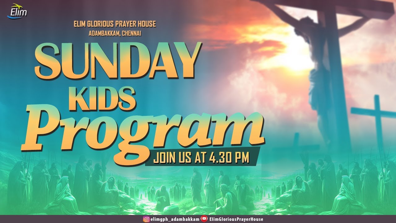 Sunday Kids Program || 24 -MARCH 2024 || Online Sunday Class - YouTube