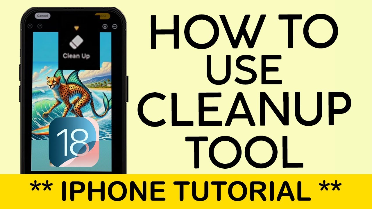 How to use Clean Up Tool on iPhone iOS 18 1 2024 - YouTube