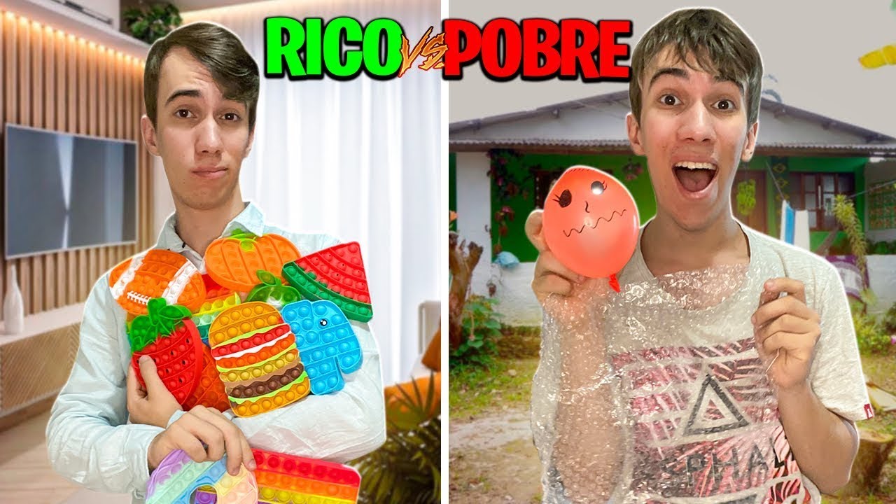 RICO VS POBRE - FIDGET TOYS - O FILME - YouTube