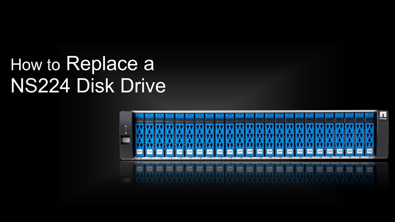 How to replace a NS224 disk drive - YouTube