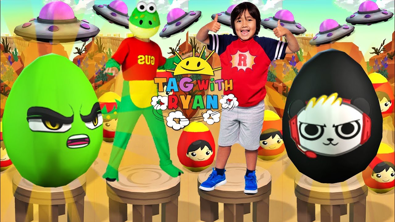 Tag with Ryan - Mistery Surprise Egg Gus vs Officer Ryan vs Combo Panda ...