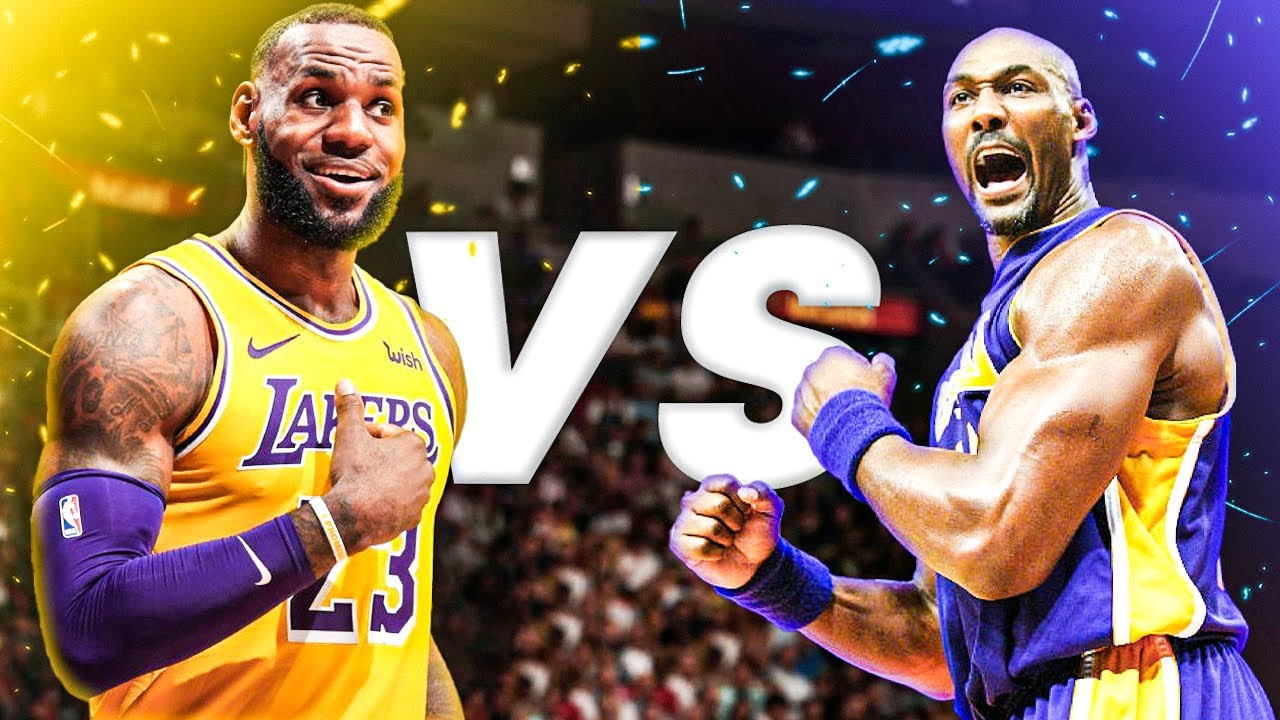 James Lebron VS Karl Malone - Best Moments - YouTube