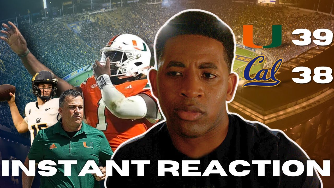 Miami’s Biggest Comeback in 20 Years Leaves Cal Stunned in 39-38 ...
