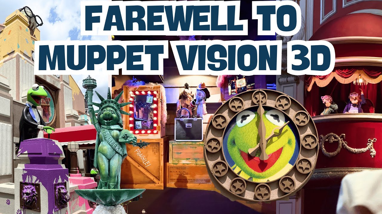 Saying GOODBYE to MUPPET VISION 3D + Final Tour of Muppets Courtyard at ...