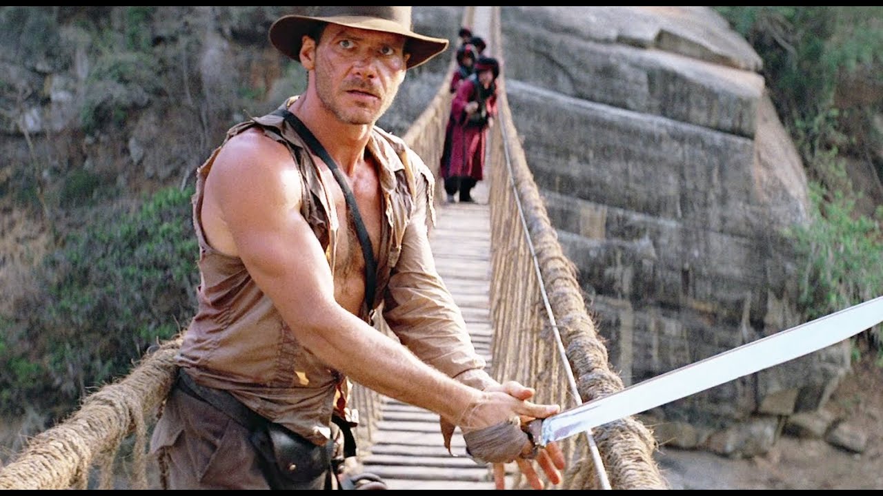 Rope Bridge Fight | Indiana Jones and the Temple of Doom (FULL MOVIE) # ...