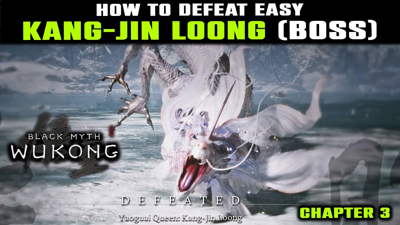 How to Defeat Kang-Jin Loong Boss EASY (Ice Dragon Chapter 3) | Black ...
