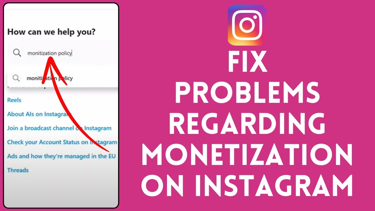How to Fix Problems Regarding Monetization on Instagram - YouTube