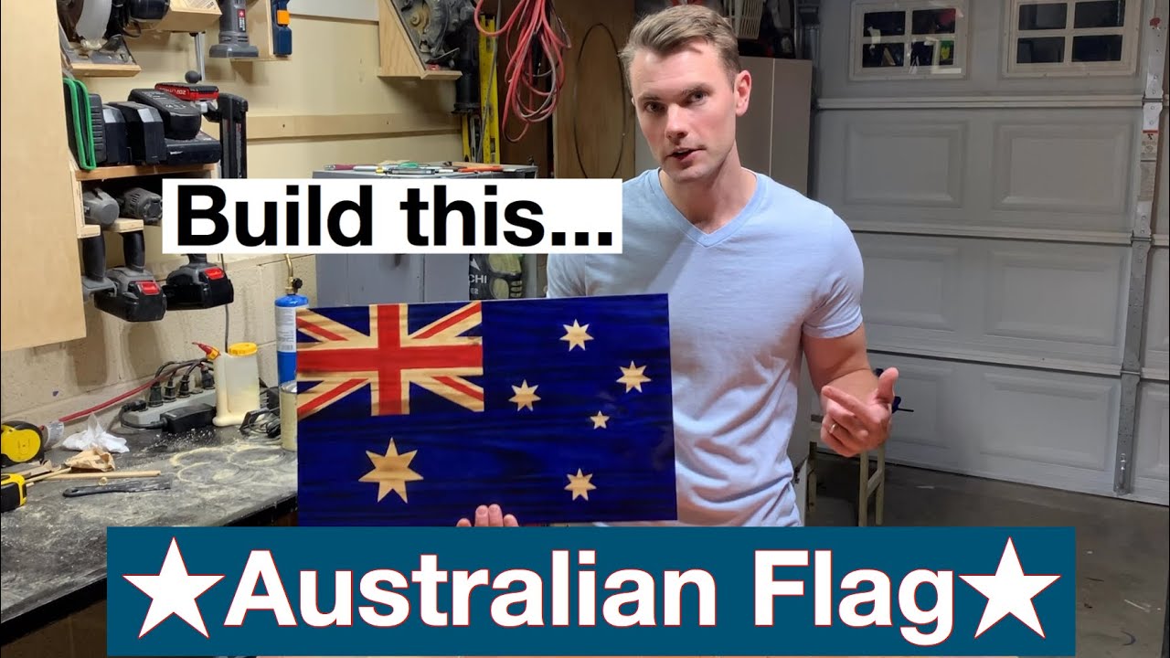 DIY Rustic Australian Flag - Make Money Woodworking - YouTube