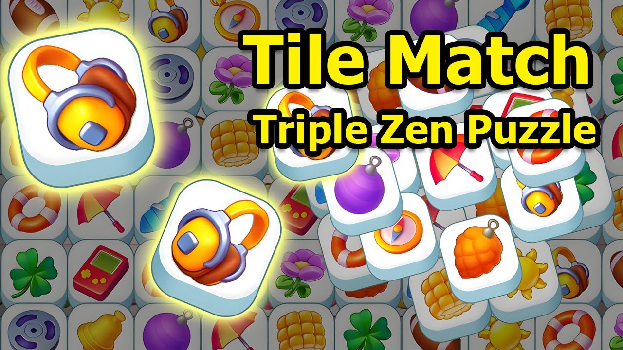 Tile Match - Triple Zen Puzzle Gameplay | Android Puzzle Game - YouTube