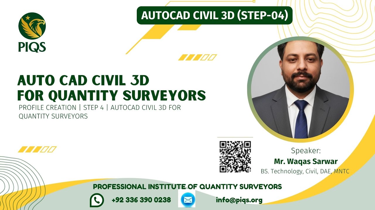 Profile Creation | Step 4 | AutoCAD Civil 3D for Quantity Surveyors ...