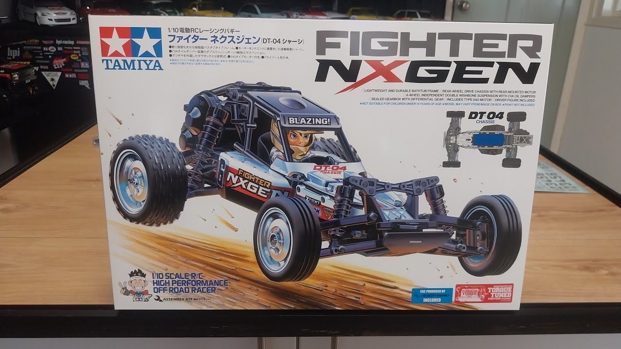 Unboxing tamiya fighter nxgen dt04 off road buggy - YouTube