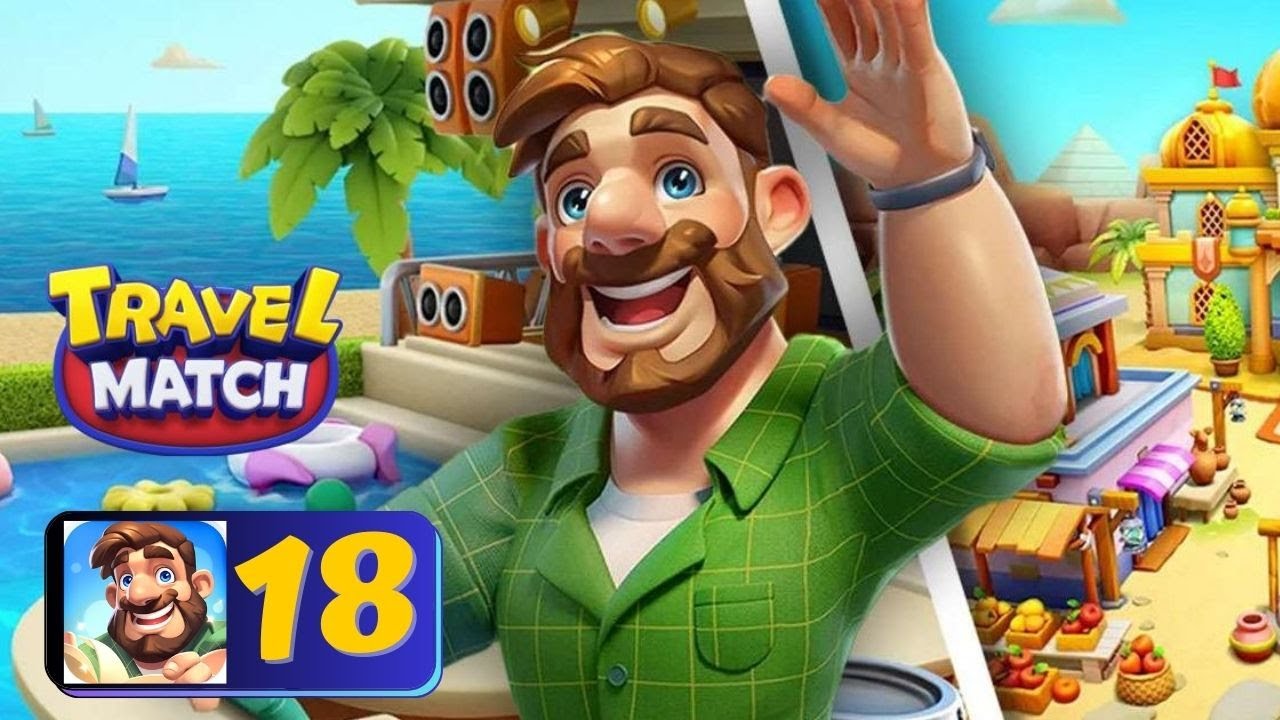 Travel Match - Area 18 - Market - Gameplay - YouTube
