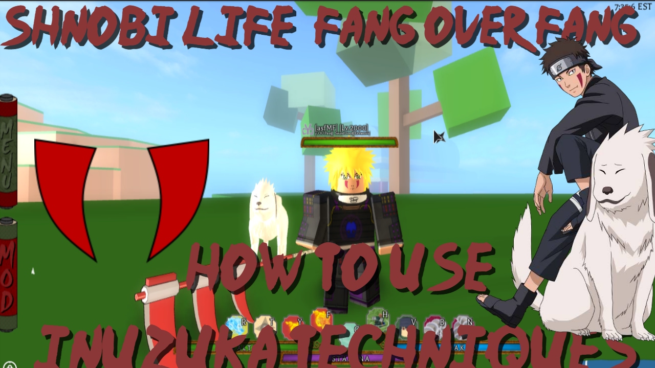 ROBLOX Shinobi Life 🅾️🅰️ - Inuzuka Techniques l FANG OVER FANG - YouTube