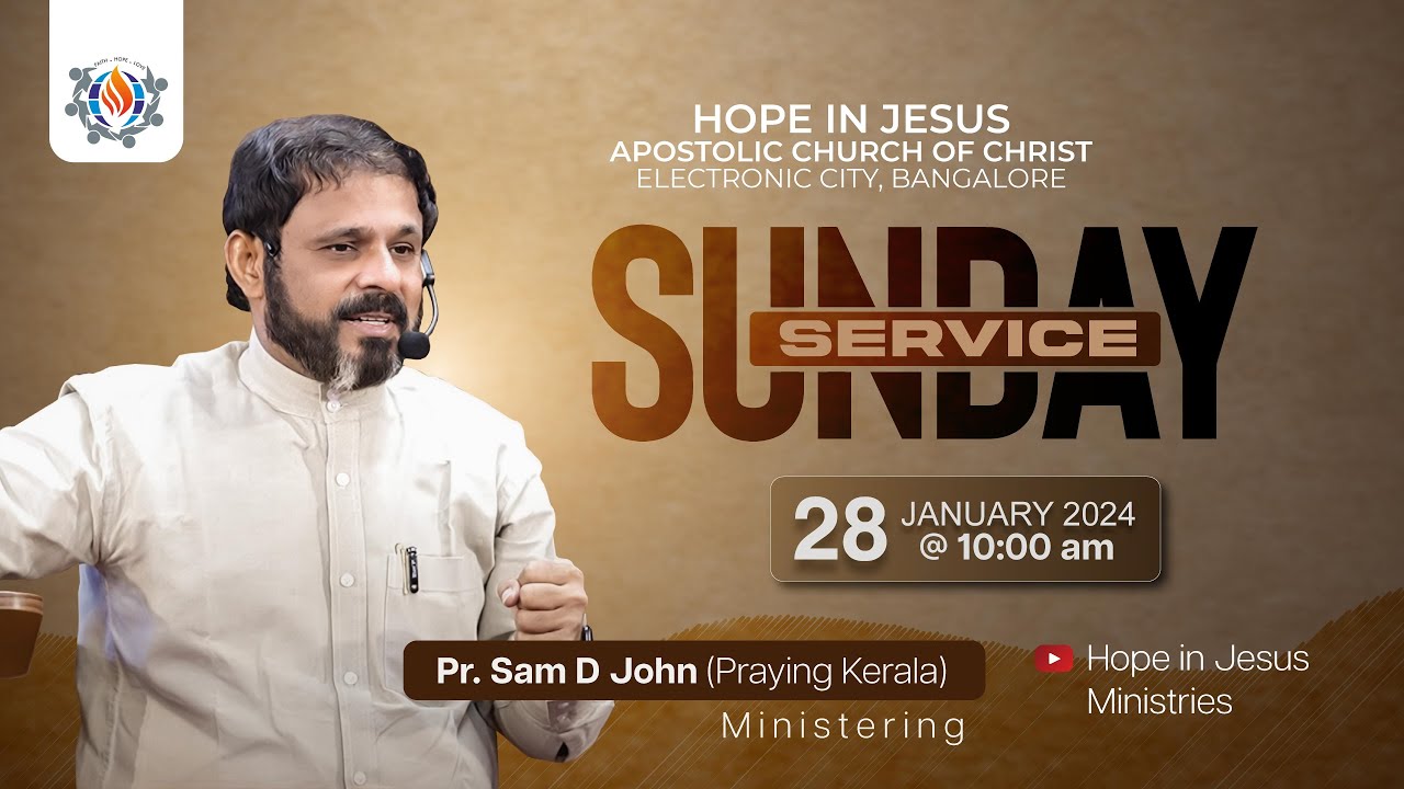 🔴LIVE Miracle Sunday English Service, Bangalore || Pr Sam D John ...
