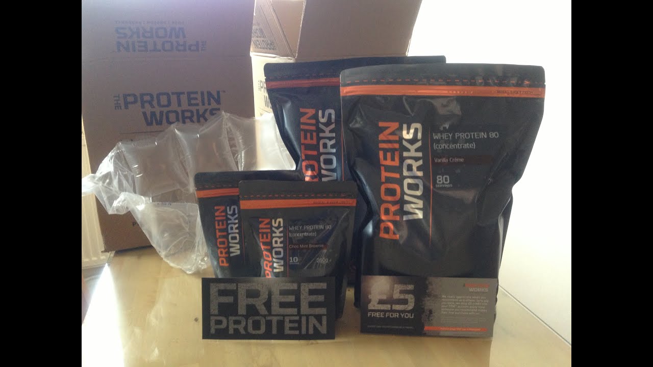 The Protein Works™ Referral Code & Whey 80 Concentrate Unboxing - YouTube