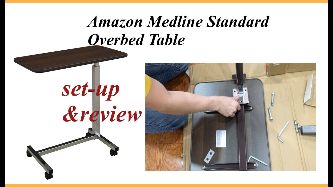 Amazon Medline Standard Adjustable Table | Unboxing | Step by step ...
