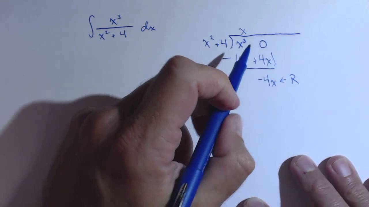 antiderivative of a rational expression involving polynomial division ...