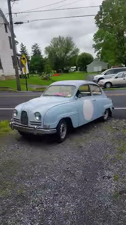 Ehren and his 63 Saab 96 returns from Saabs@Carlisle 2016. - YouTube