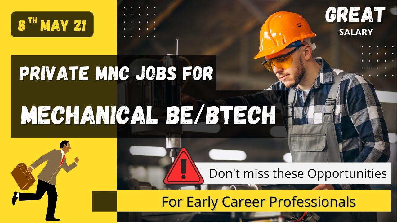 Mechanical jobs | For 1-3 year experienced mechanical engineers | 8.5. ...