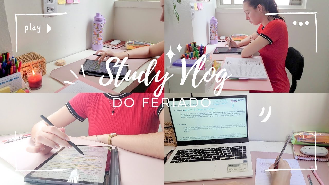 STUDY VLOG DO FERIADO | Tentando espantar a gripe e ser produtiva - YouTube