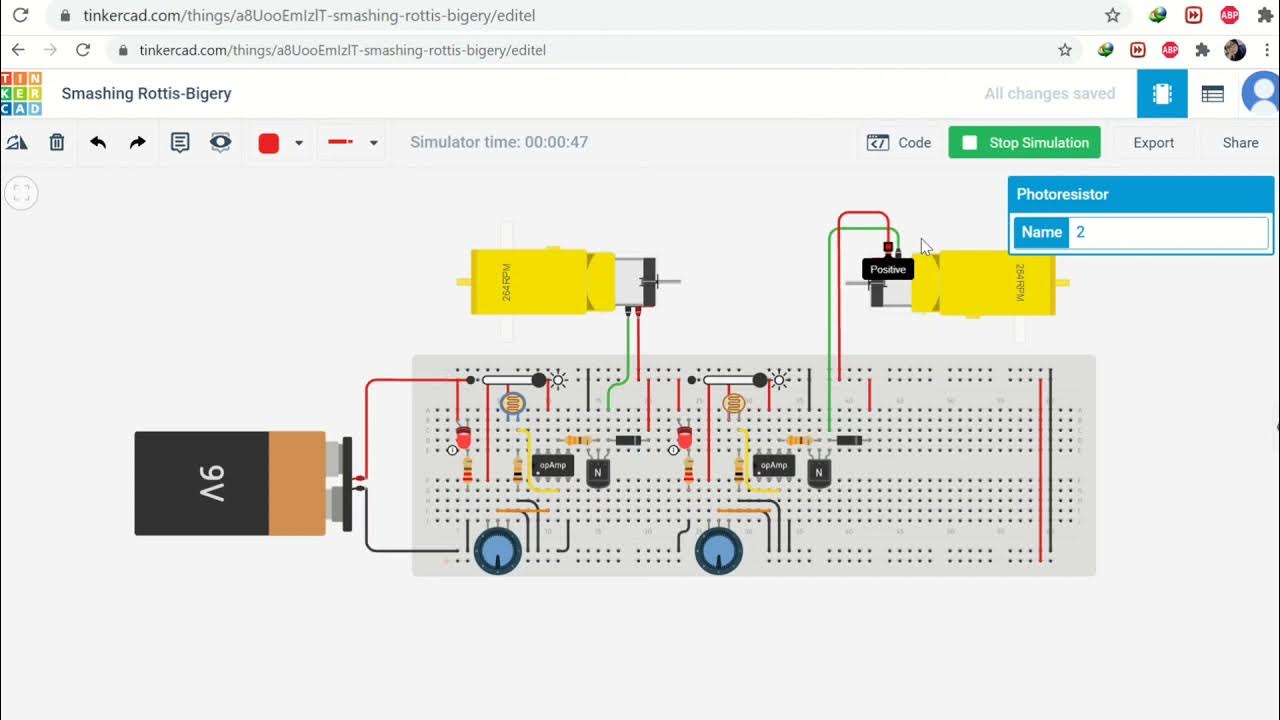 Robot Line Follower Analog Sederhana - YouTube
