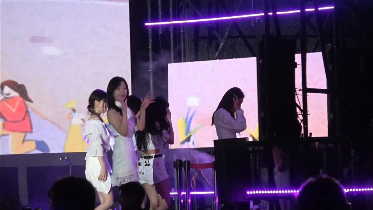 양산 웅상 회야제 개막식 K팝 걸그룹 공연끝나고 관객들한테 인사하고 퇴근하는 모습 Youtube