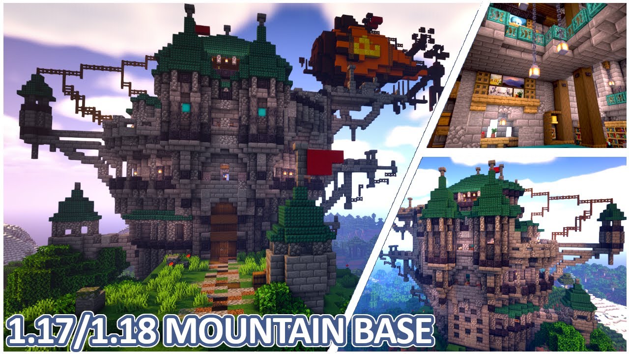 Minecraft 1.18 Mountain Fortress Base - YouTube