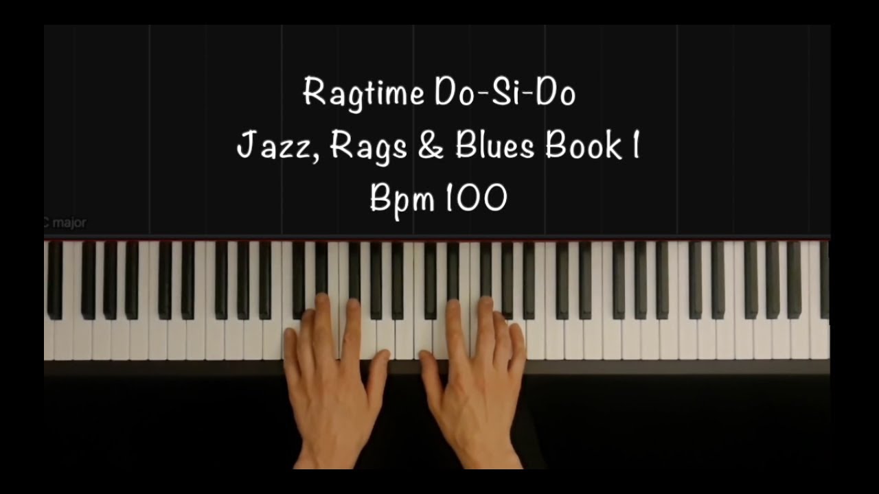 Martha Mier -Jazz, Rags & Blues - Book 1 - Ragtime Do-si-do (Synthesia piano tutorial) - YouTube