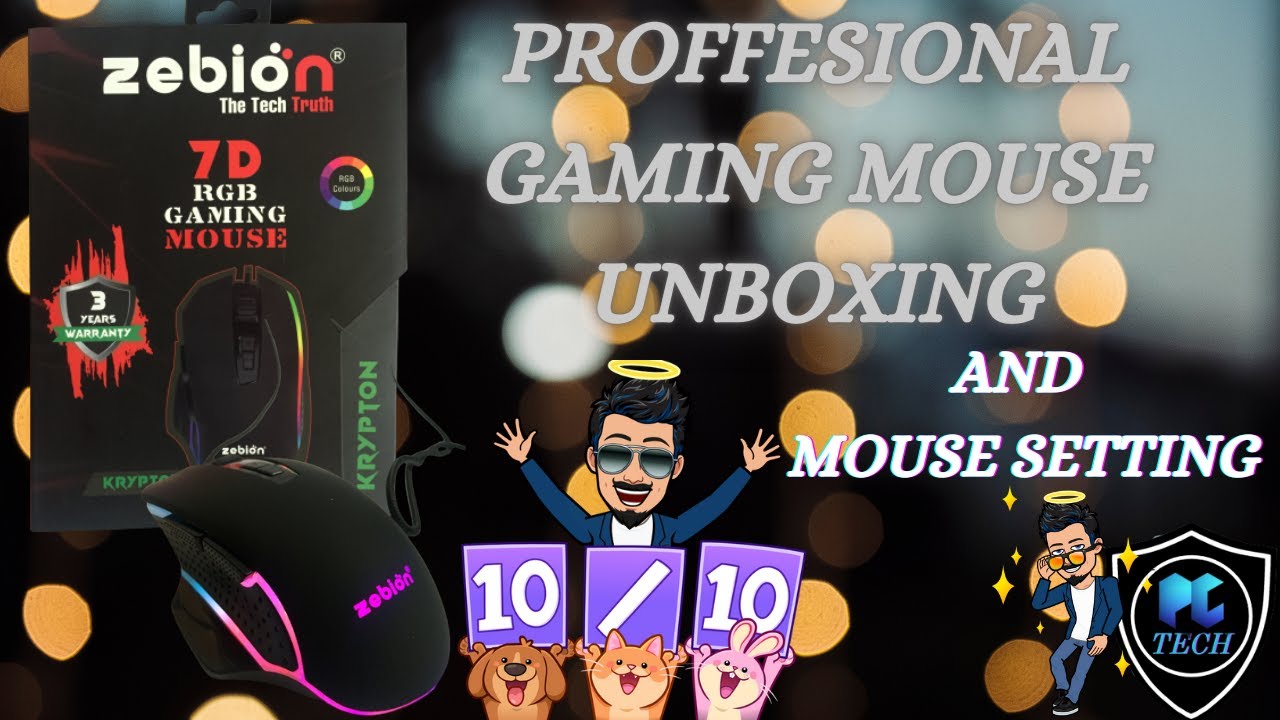 Zebion The Best Gaming Mouse Unboxing With Team Student - YouTube