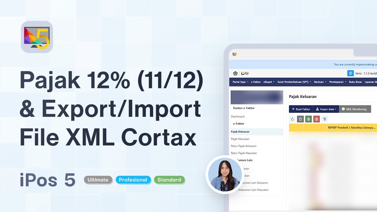 Setting Pajak 12% (Non Mewah) & Export/Import File XML | Ipos 5 Semua ...