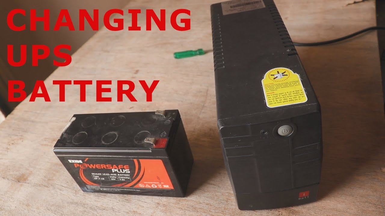 Changing of Faulty UPS BATTERY - YouTube