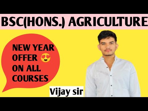 BSC(HONS.) AGRICULTURE !! बड़ा ऑफर 😍 !! HAPPY NEW YEAR !! @Bright_agro ...