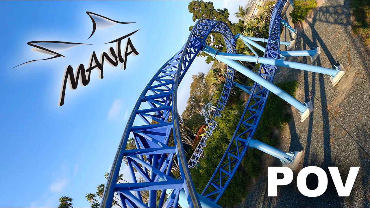 Manta Front Row POV SeaWorld San Diego MACK Rides Multi-Launch Coaster ...