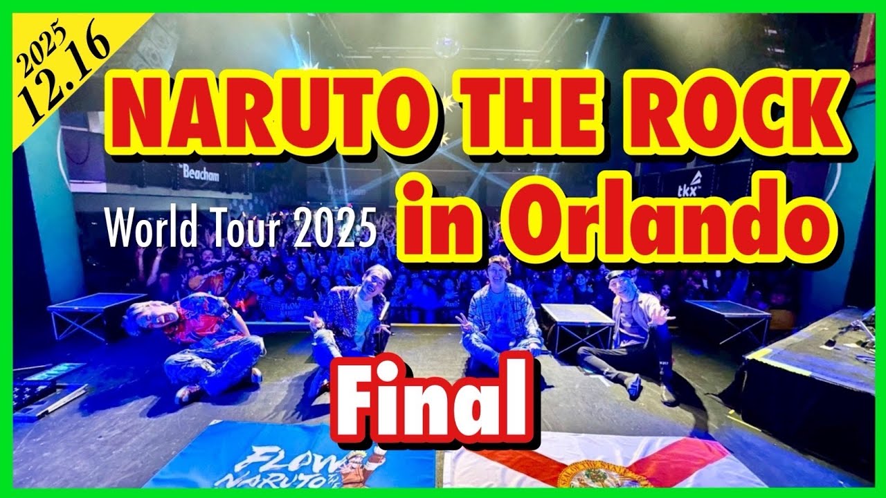 FLOW WORLD TOUR 2025 “NARUTO THE ROCK” in Orlando - YouTube