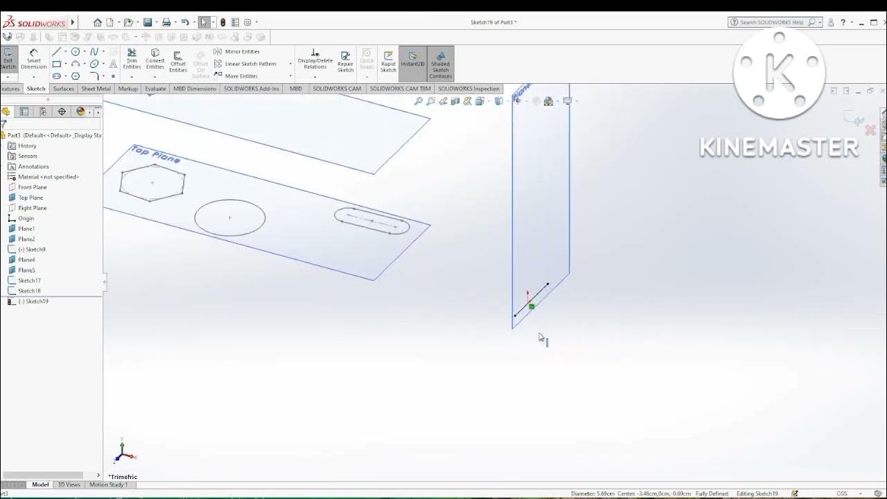 how to use convert entities tool in solid works - YouTube
