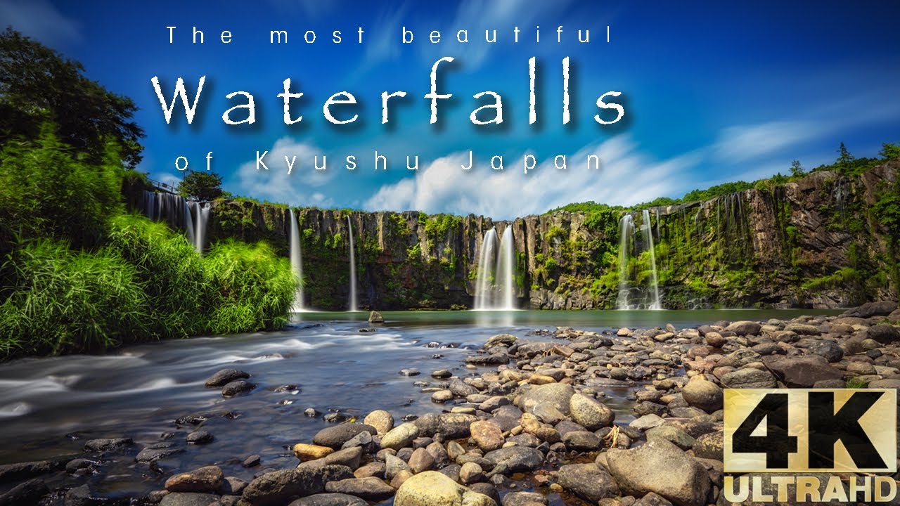 The most beautiful waterfalls of Kyushu Japan - YouTube