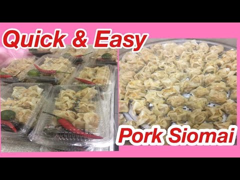 The best Pork siomai||The easy steps to make siomai|| - YouTube
