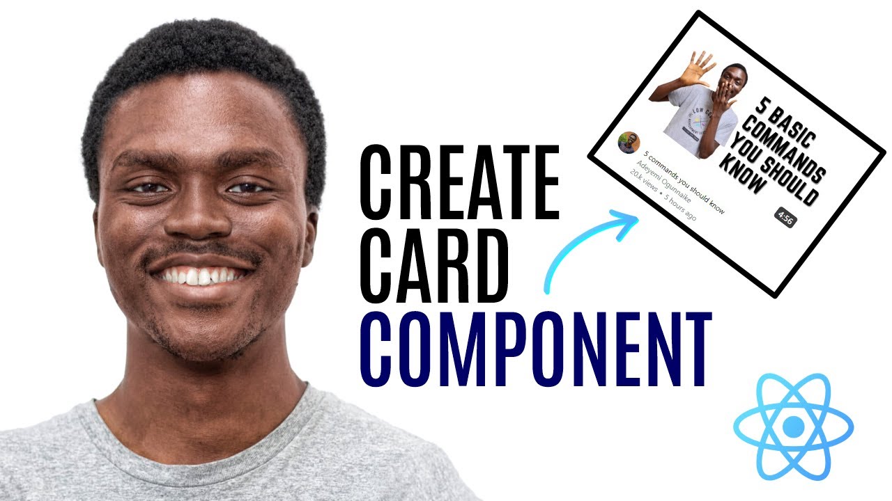 How to create a Card Component in React - YouTube
